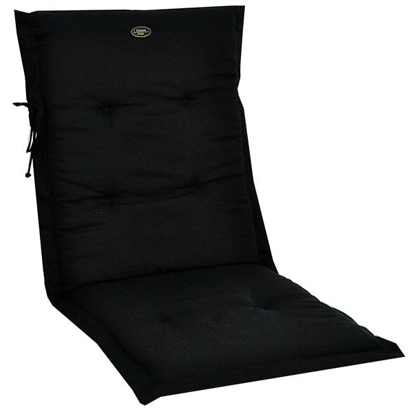 Canyon textile cushion structured dralon Black Fritab | Large range of ...